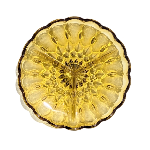 Vintage | Dining | Vintage Yellow Glass Plate | Poshmark